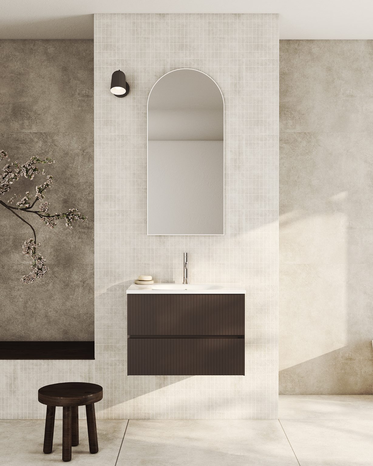Suspended washbasin unit h 49 – Ceramica Globo